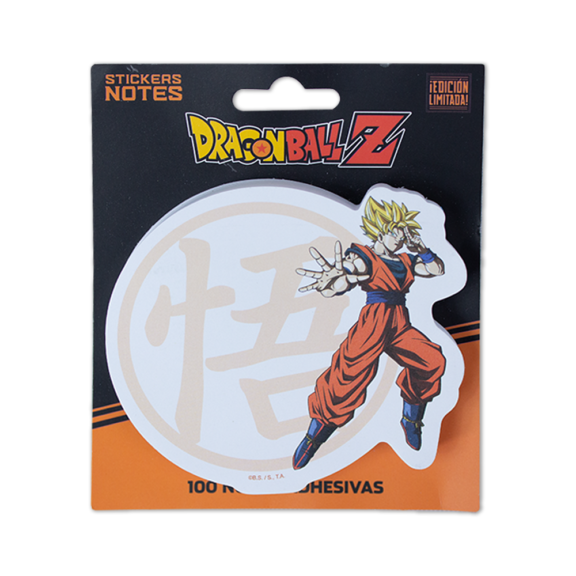Notas Adhesivas Dragon Ball Z Goku Super Saiyajin 100 Notas Geek ...